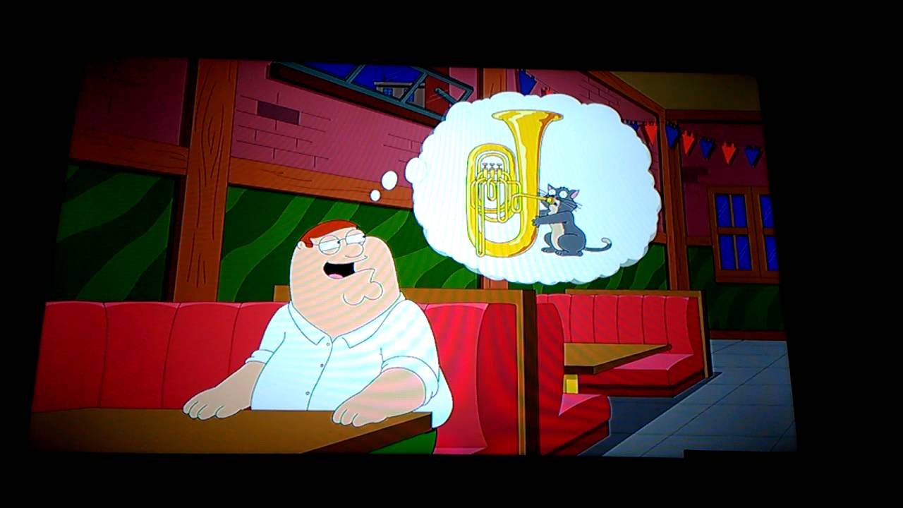 Family Guy Cat Playing a Tuba - YouTube