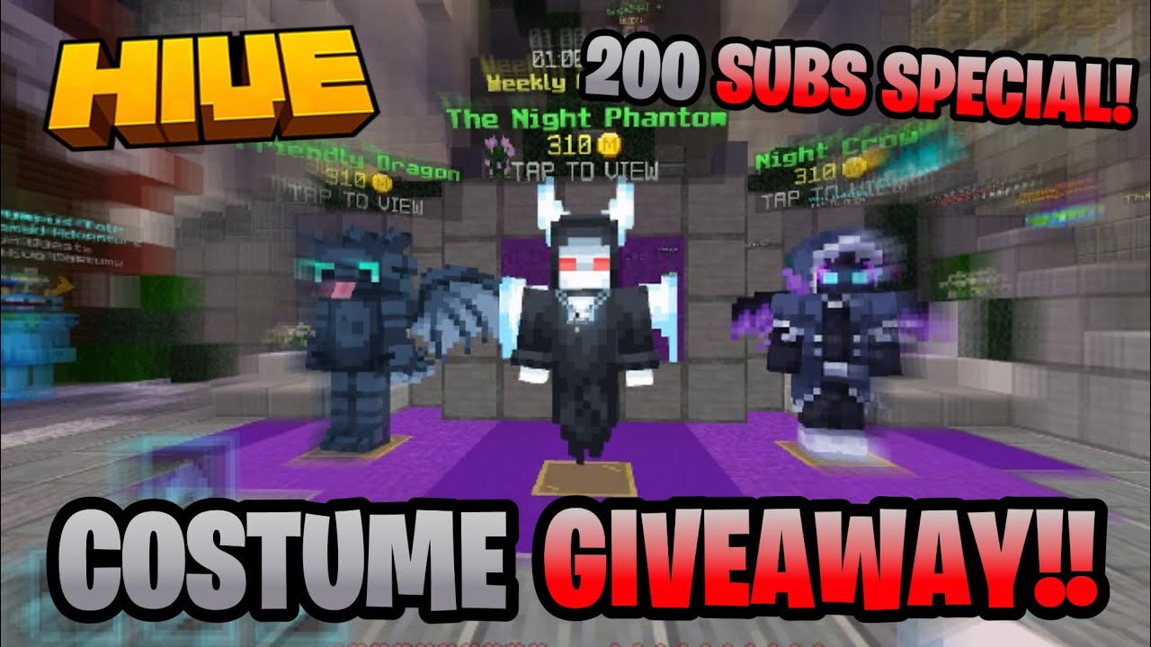 (CLOSED) Hive Costume Giveaway! (200 Subs Special) - YouTube