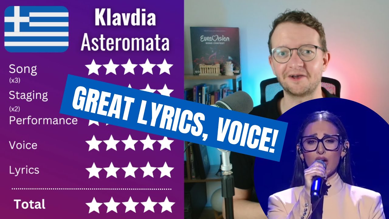 RATING Klavdia - Asteromata - GREECE EUROVISION 2025 - YouTube