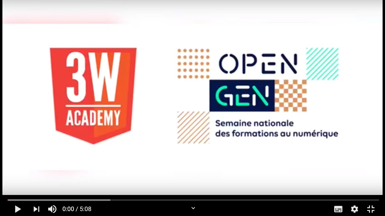 [#OPENGEN | REPLAY ] L’émission LIVE by Welovedevs avec la 3W Academy ...