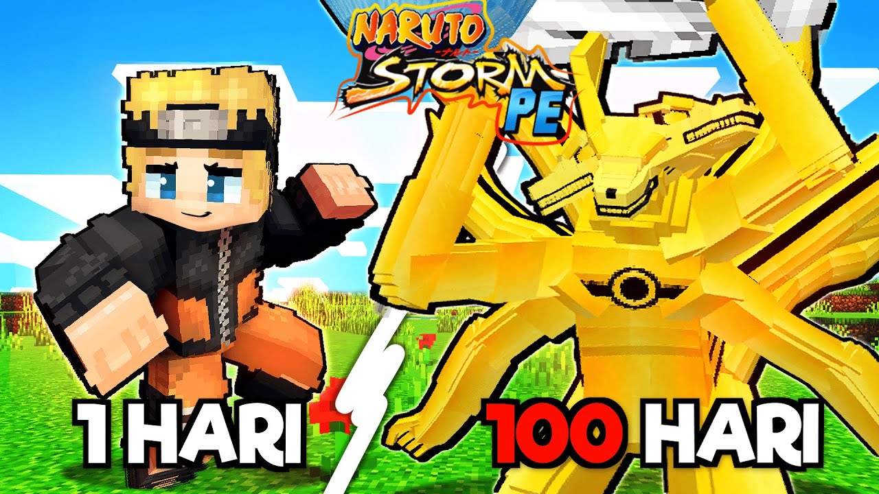100 Hari di Minecraft 'Naruto Storm' Sebagai Clan UZUMAKI 🔥😱 - YouTube