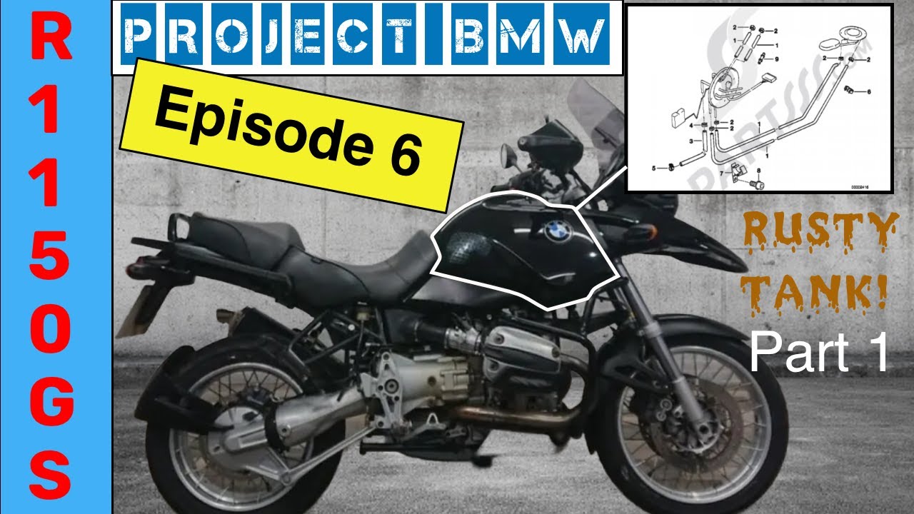 Fitting a fuel filter and removing the rusty fuel filler cap on a BMW ...