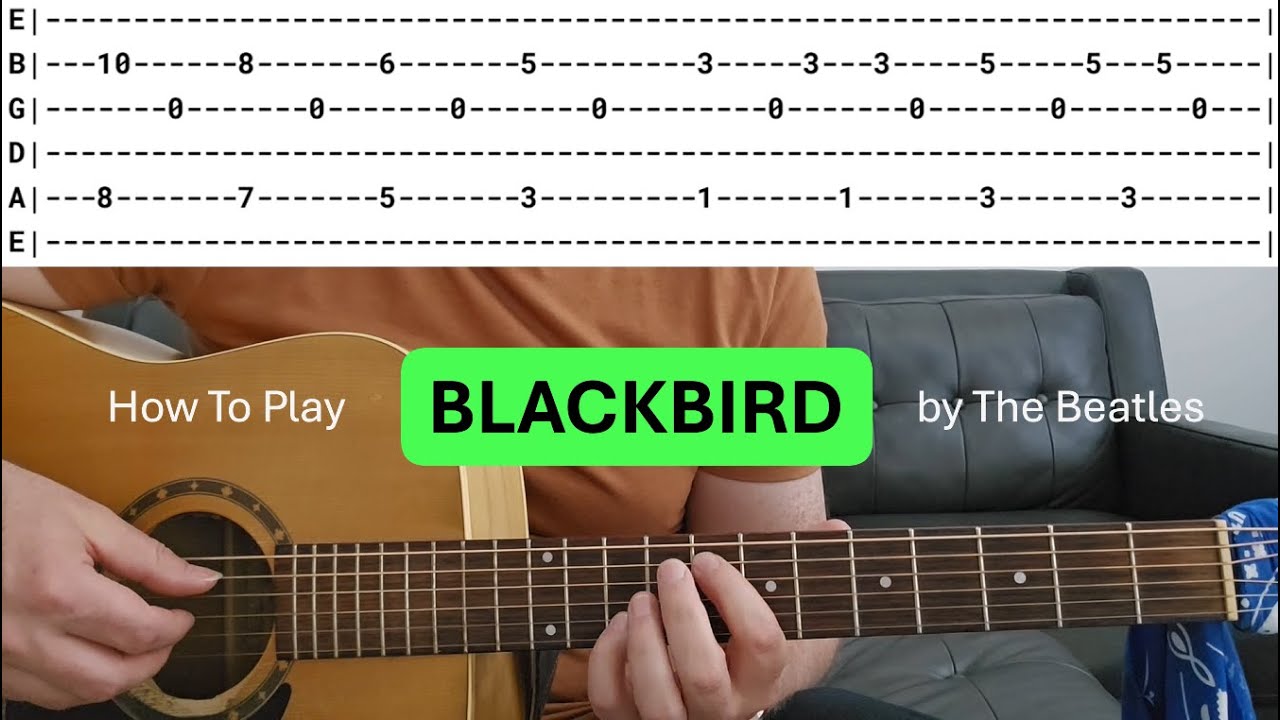 How to play BLACKBIRD by The Beatles - Tutorial Chords - Chordify