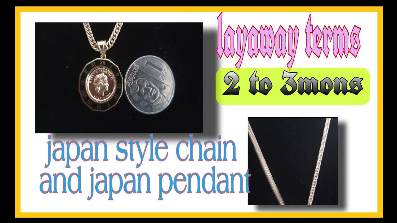 18k japan gold pendant and japan style chain saudi gold| katriona vlog ...