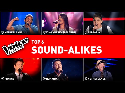 The CRAZIEST SOUND-ALIKES of popular superstars in The Voice! 🤩 | TOP 6