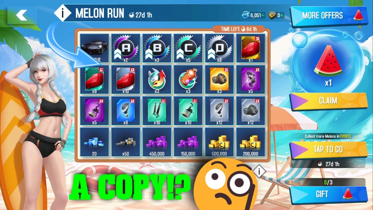 NEW MELON RUN! FREE CARS! Asphalt 8 Airborne: first look and impression - YouTube
