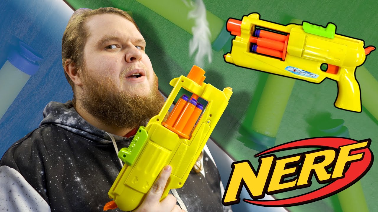 I finally have the Buzz Bee Gunsmoke Pistol, a Smoking NERF Revolver ...