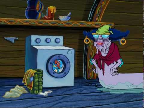 spongebob - madam hagfish washing machine - YouTube