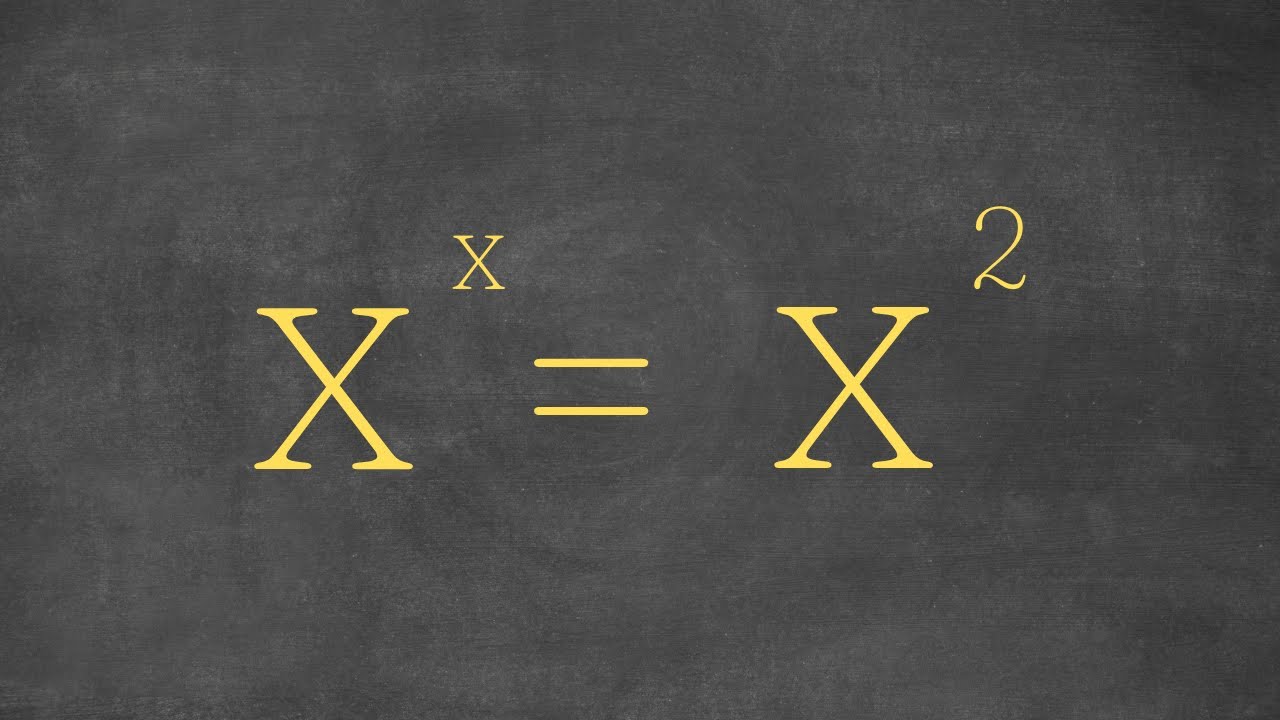 A Simple Problem Thats Not So Simple | A Nice Exponential Equation ...