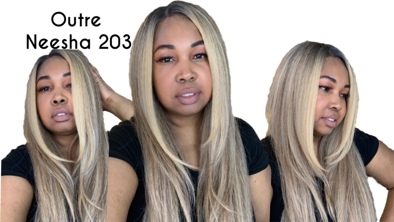 NATURAL BLOW OUT| Outre Neesha 203 Wig Review - YouTube