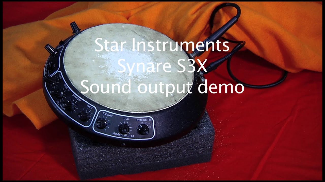 Star Instruments Synare S3X demonstration, drum module, analog ...