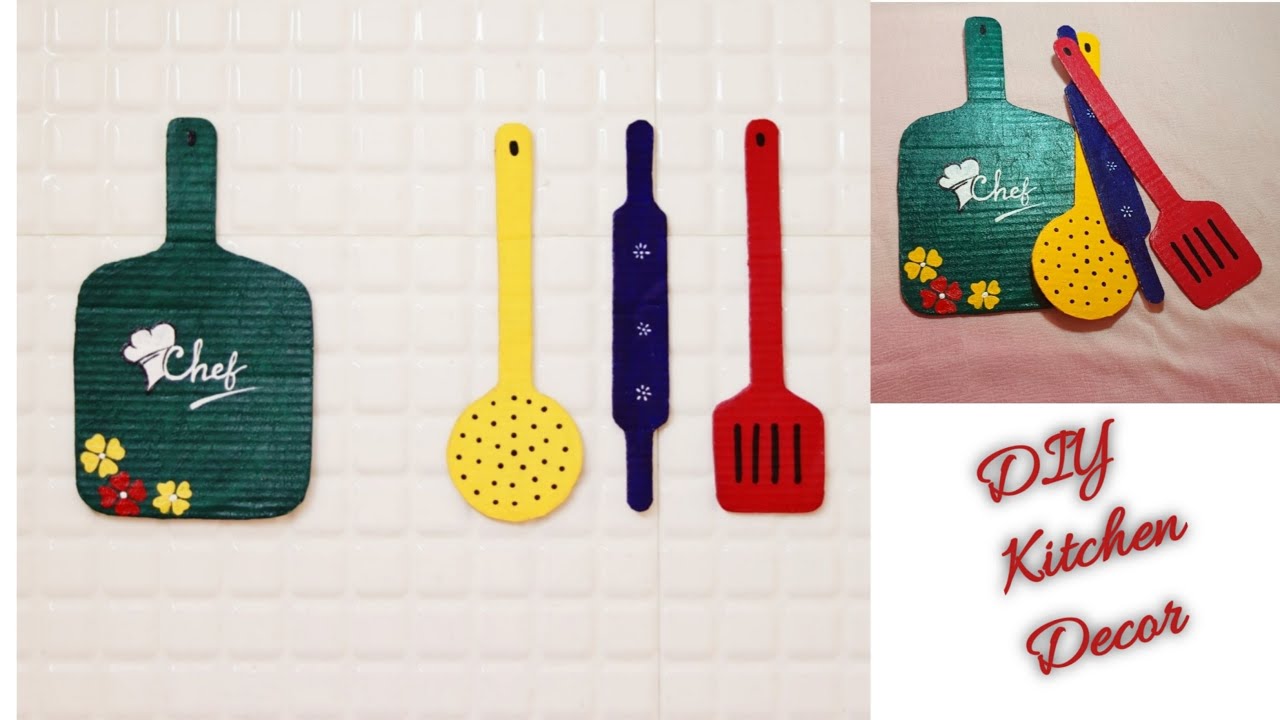 Craft Ideas Wall Hanging/ Kitchen Decor Making at home // Crafts // DIY ...