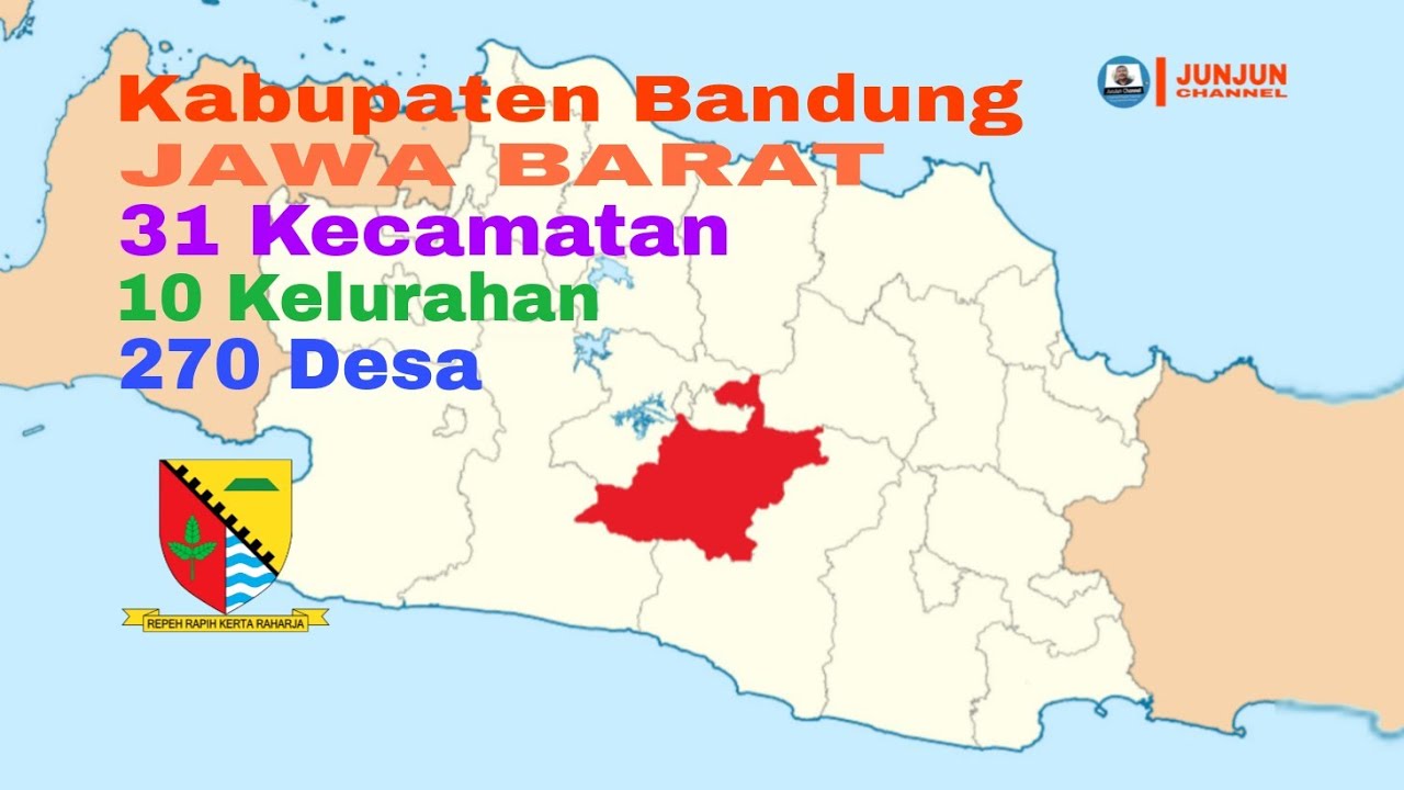 Kabupaten Bandung, Jawa Barat, 31 Kecamatan, 10 Kelurahan, 270 Desa ...