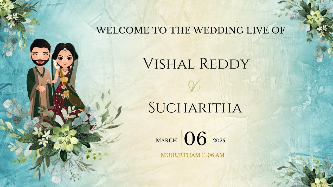 Vishal Reddy weds Sucharitha - YouTube