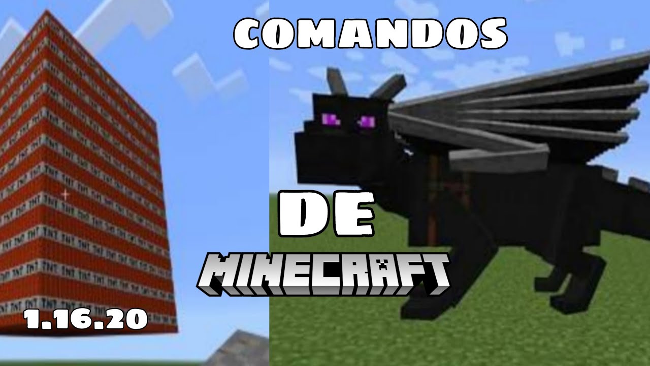 comandos de Minecraft (TNT gigante),(Dragón del end) - YouTube
