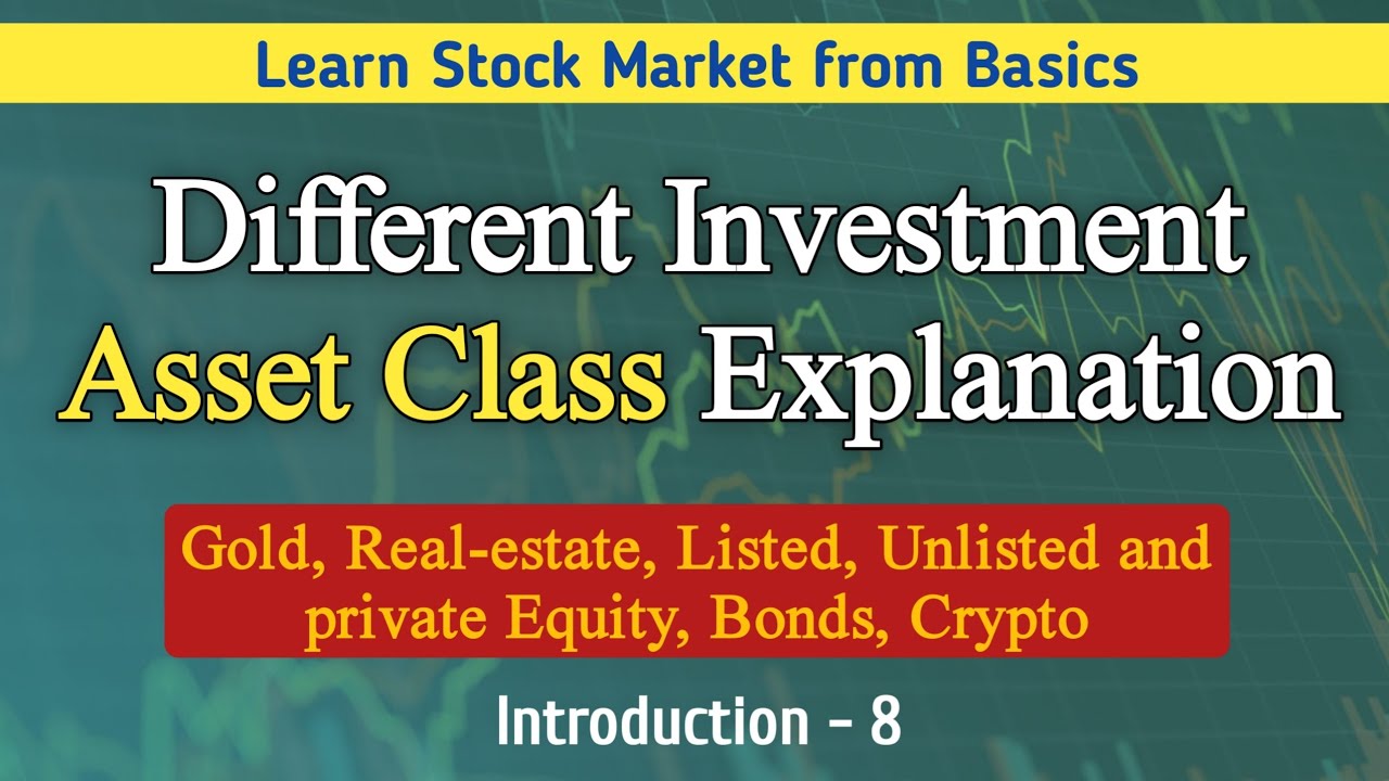 Different Types of Investment Asset Class Explanation - Equity, Gold ...