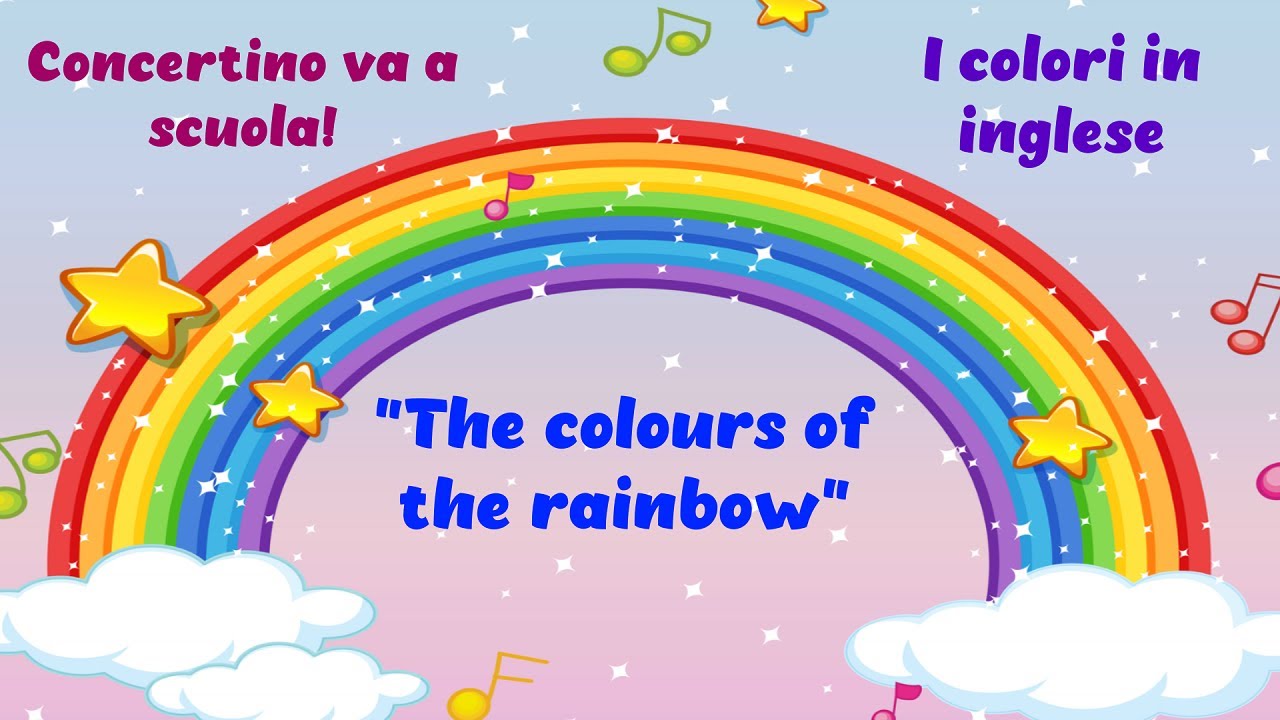 Canzone sui colori in Inglese- Concertino va a scuola!-brano per la ...