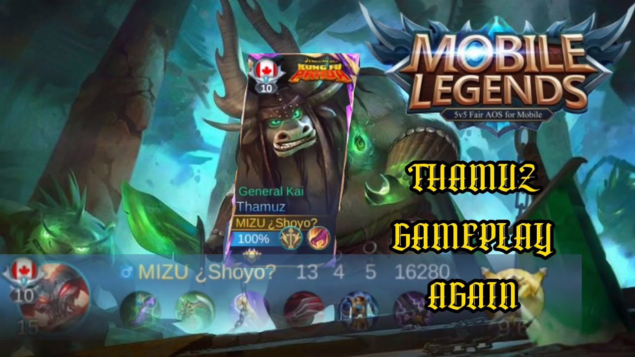 Mobile legends thamuz gameplay again(General kai) - YouTube