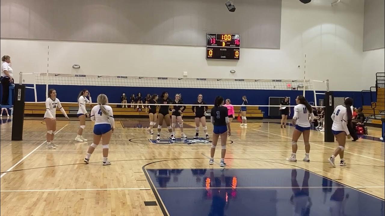 Ida Baker HS varsity volleyball vs North Fort Myers set 3 8/25/22 - YouTube