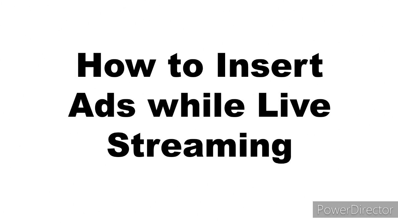 HOW TO INSERT ADS WHILE LIVE STREAMING ON YOUTUBE - YouTube