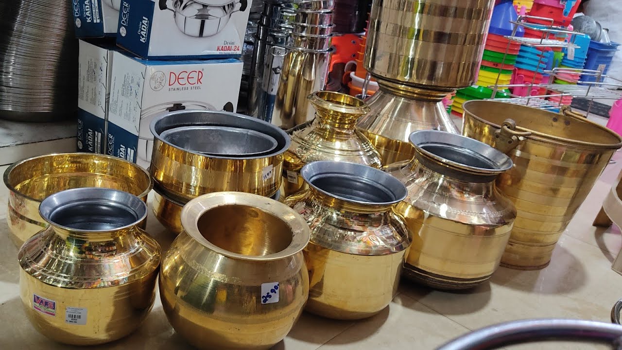 Velachery Sri Ganapathy Stores Brass Kitchen Essential |Pongal panai ...