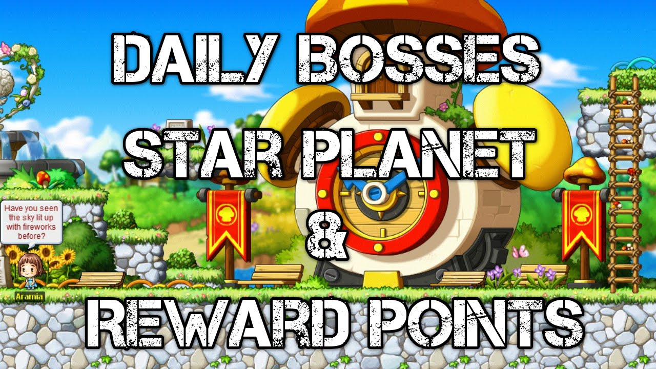 Maplestory Daily Bosses, Star Planet, and Reward Points - YouTube