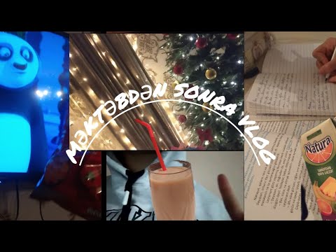 Məktəbdən sonra vlog/yeni il🎄🎅🏻Nəzrin's_study