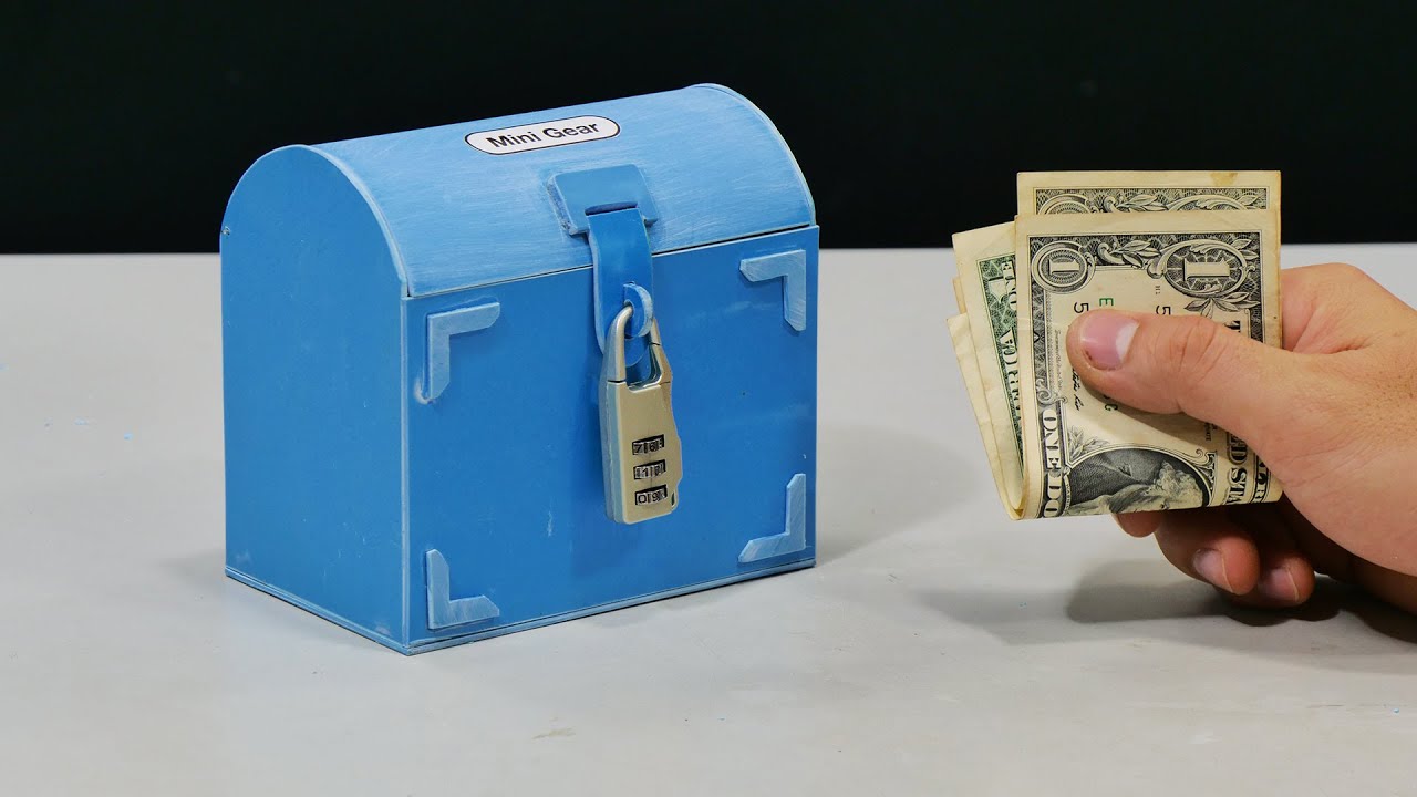 Homemade mini Safe from PVC - YouTube