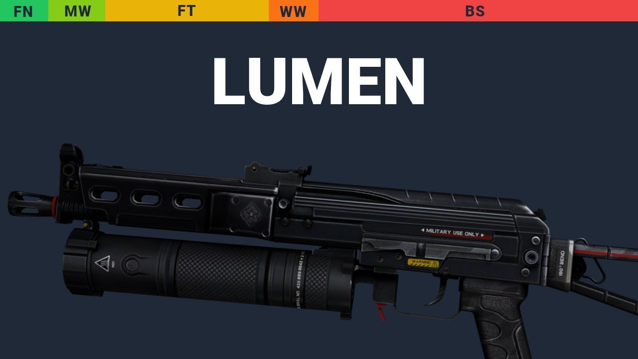 PP-Bizon Lumen - Skin Float And Wear Preview - YouTube