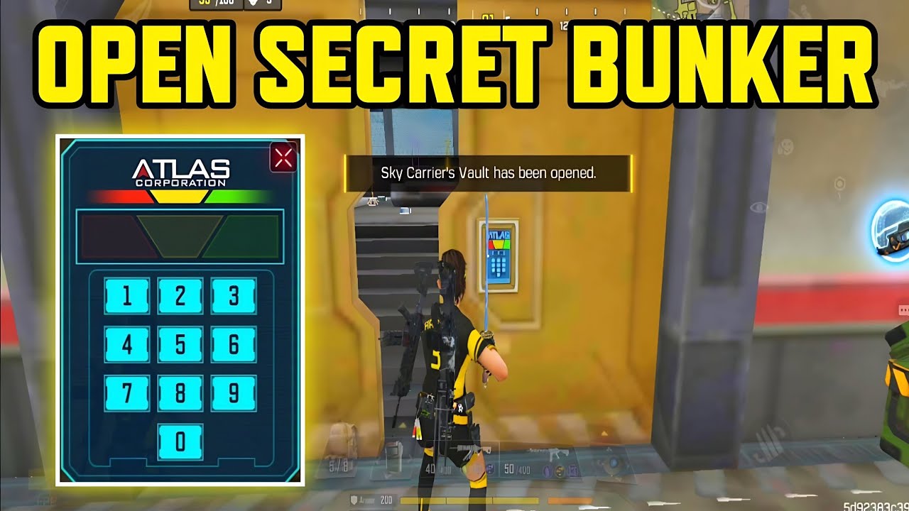 HOW TO OPEN SKY CARRIER'S VAULT in CODM | SECRET BUNKER in CRASH SITE ...