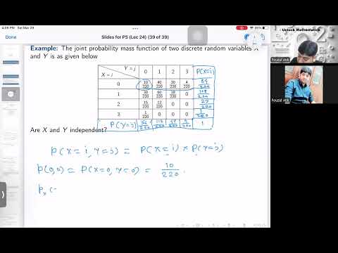 Probability and Statistics | Lec-29 | Independent Random Variables & Joint Probability ...