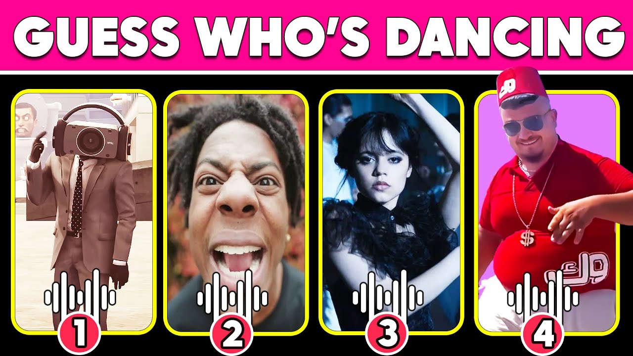 Guess Who's Dancing Guess Meme Dance | Ishowspeed, Wednesday, Skibidi ...