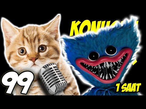 Huggy Wuggy Konuşan Pisiler İzliyor - En Komik Kedi Videoları Poppy Playtime