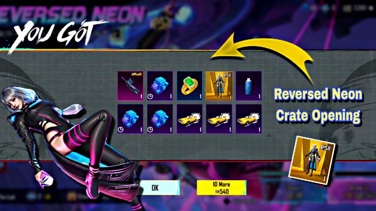 Pubg Mobile||Reversed Neon Crate Opening||Devious CyberCat Set|Best Luck Ever|Got Ultimate In 7k ...