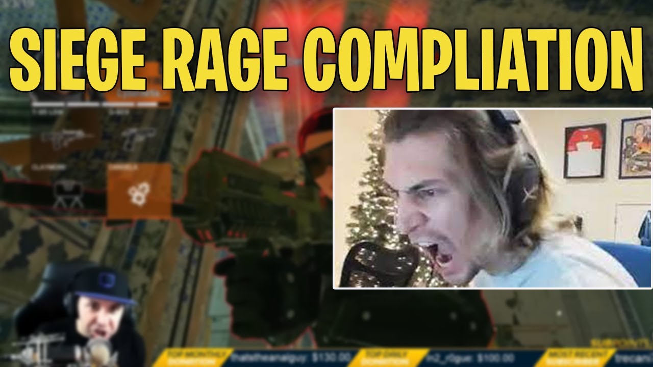 THE BIGGEST RAINBOW SIX SIEGE RAGE COMPILATION (ft. Streamers) - YouTube