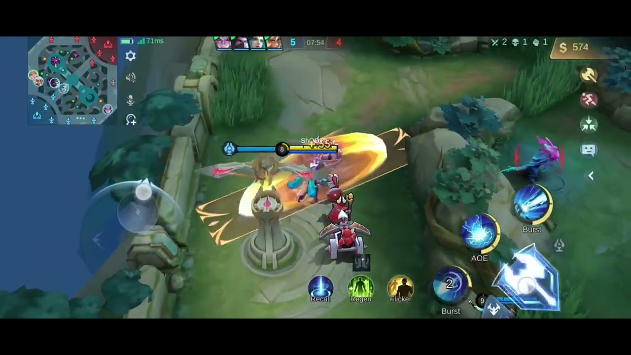 Mobile legends game with Layla wait for second half beginner game play ...