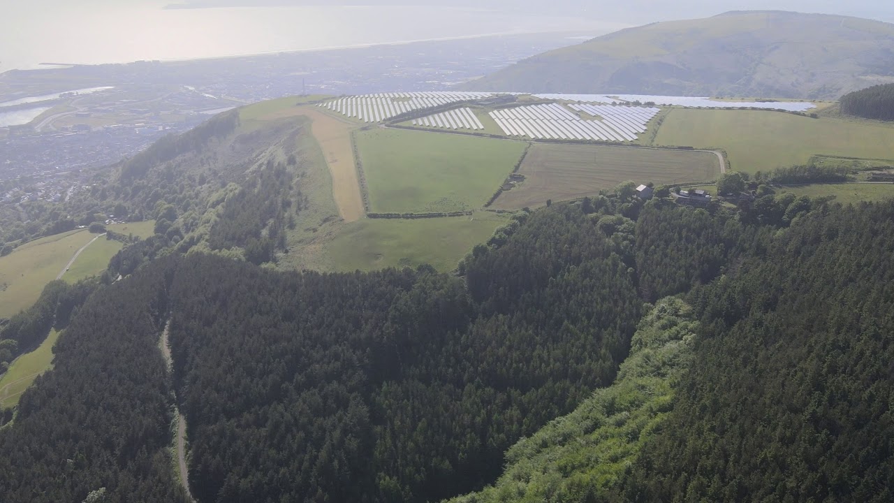 Dji mavic air 2 drone footage above port talbot in the mountains - YouTube