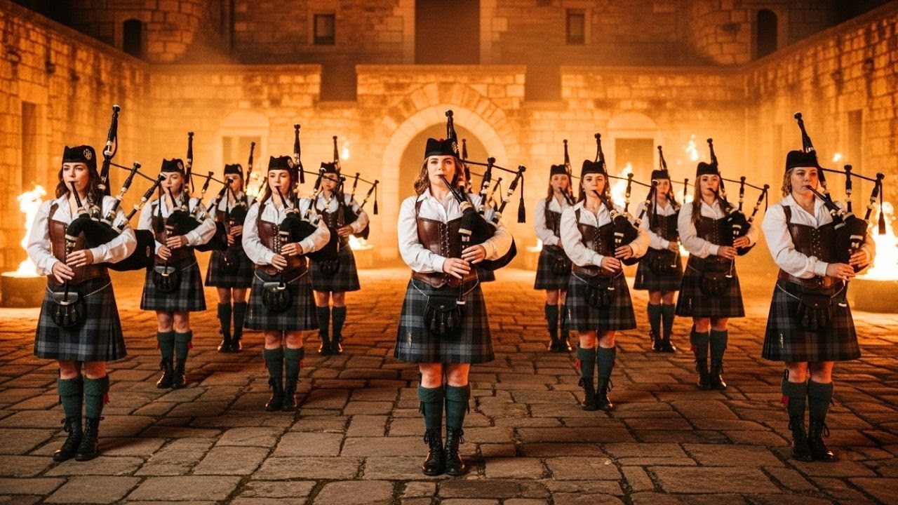 Epic Scottish Women with Bagpipes | March of the Highlands - YouTube