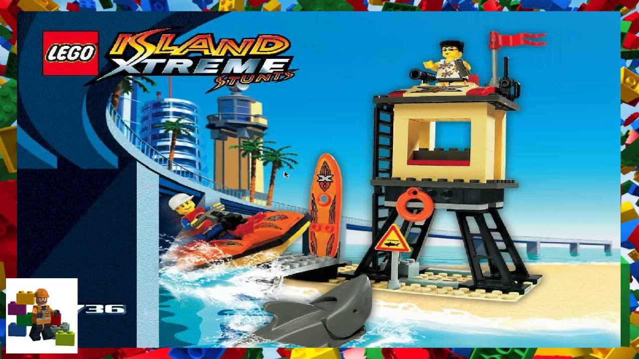 LEGO instructions - LEGO Island - 6736 - Beach Lookout - YouTube