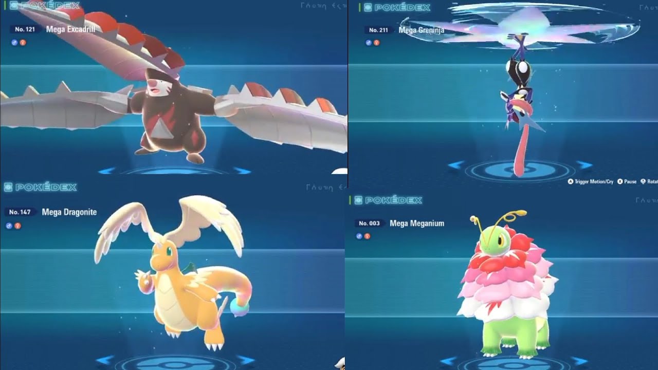 Pokemon Legends: Z-A|Pokemon evolusi mega terbaru dan lama - YouTube