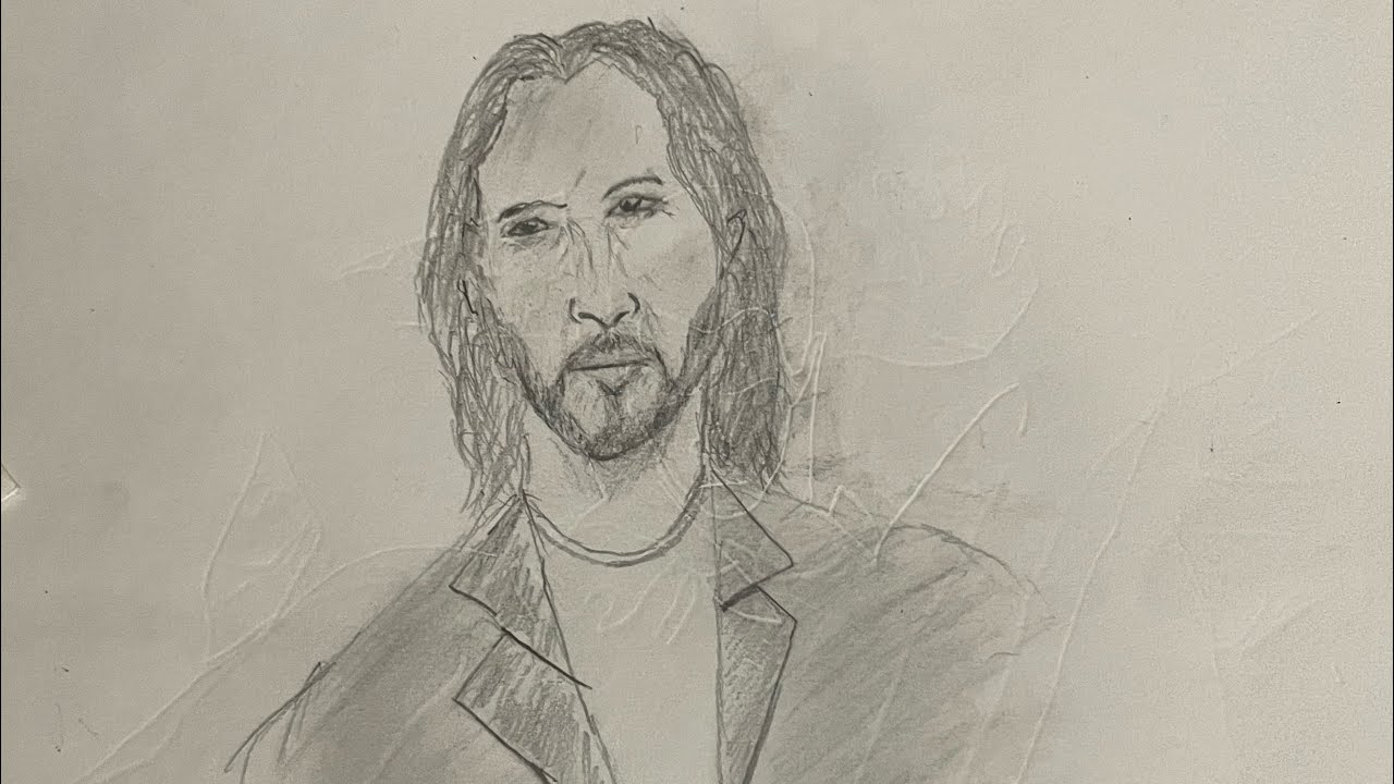 Drawing keanu reeves ( trust the process ) - YouTube