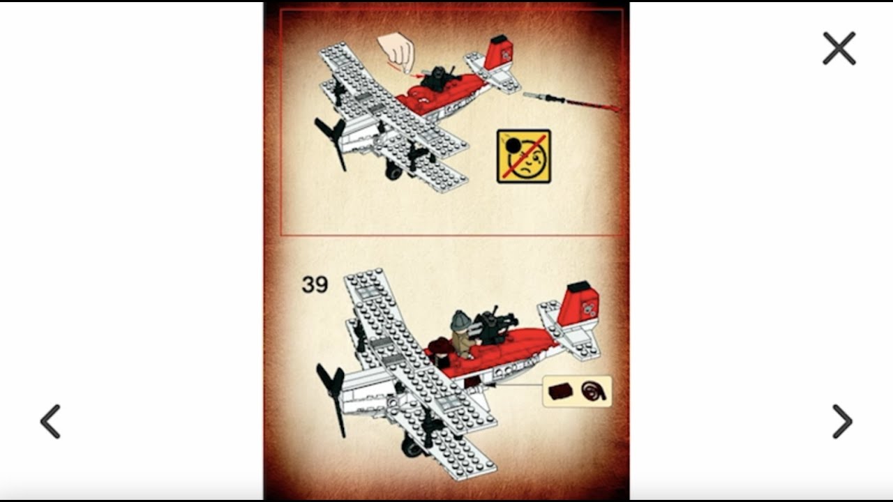 LEGO Indiana Jones Fighter Plane Attack 7198 Building Instructions ...