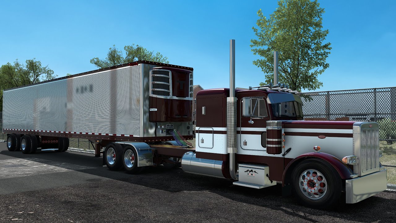 jone ruda old 379 truck with his trailer - YouTube