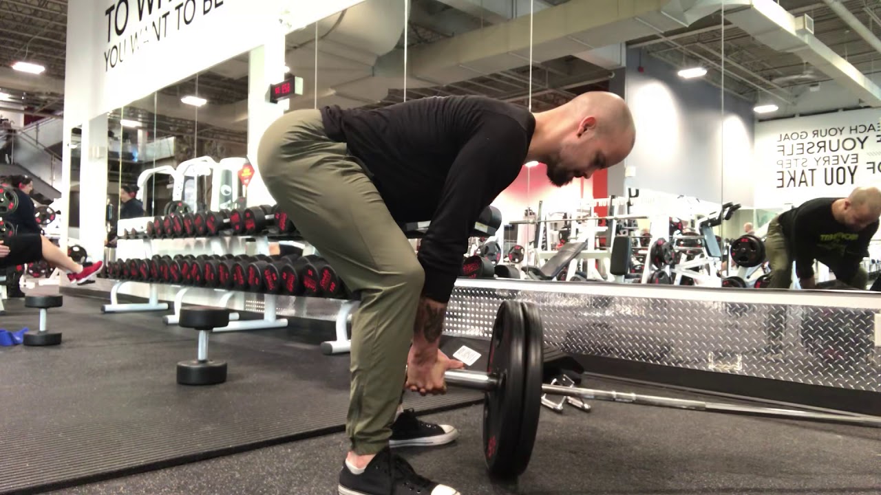 Landmine RDL (Loaded Hip Hinge Progression) - YouTube