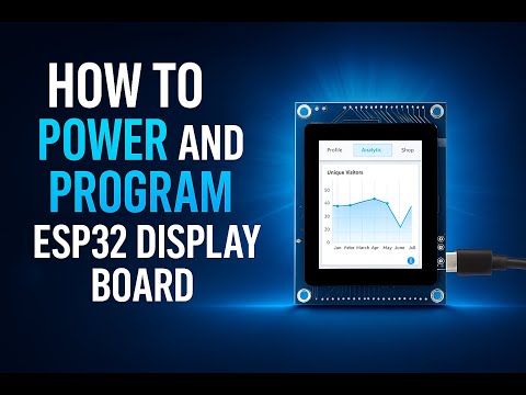 Basic Tutorial:1-1 How to power and program VIEWE ESP32 display ? #esp32display #lvgl #arduino ...