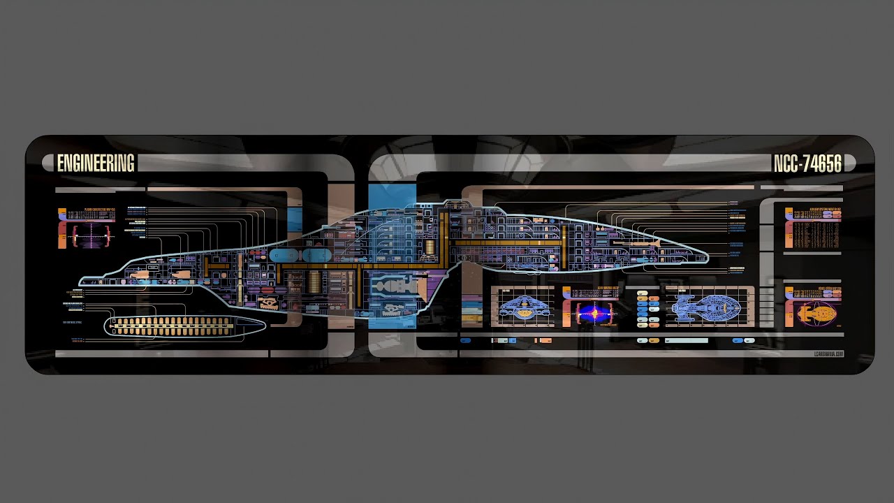 Star Trek LCARS Animations - Voyager Master Situation Display 2 - YouTube