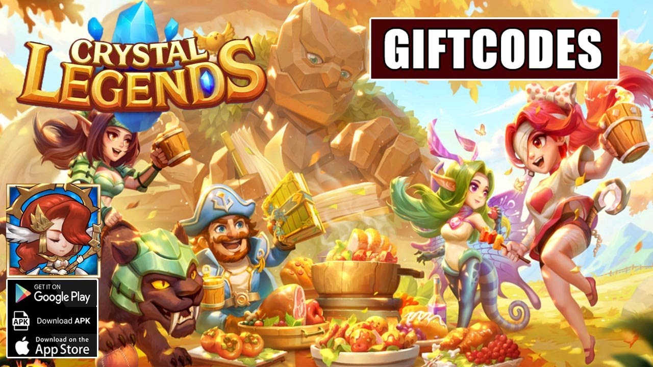 Crystal Legends Gameplay & 4 Giftcodes - RPG Android iOS | Crystal Legends 4 Codes - YouTube