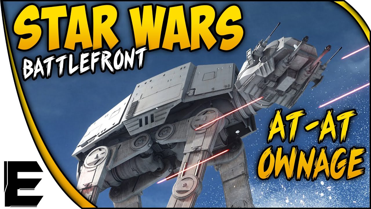 Star Wars Battlefront AT-AT Gameplay Ownage - AT-ST Gameplay [First ...