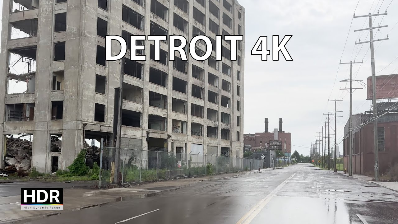 Driving Detroit 4K HDR - Southside Heavy Industry Closures - USA - YouTube
