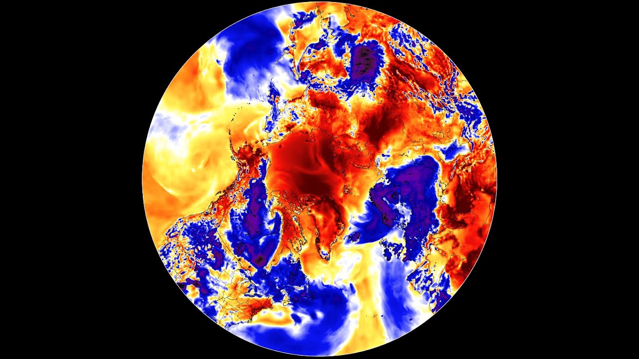 Arctic circle warming - temperature anomaly and snow melt (May 2020 ...
